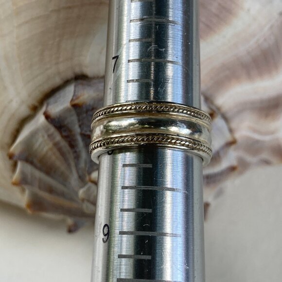 M5 | Jewelry | M5 Sterling Silver Cigar Band Type Ring With Braided ...